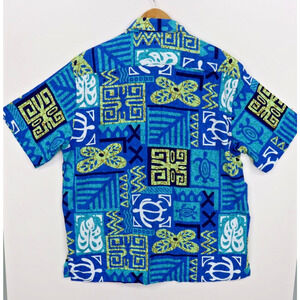 Von Dutch | Shirts | Vintage 9s Y2k Von Dutch Blue Hawaiian Print Tiki ...